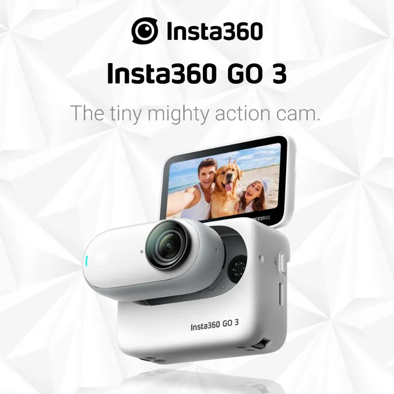 Insta360 GO 3 Action Camera With Action Pod - Kamera Aksi Terkecil